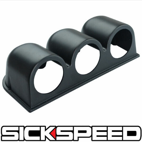 BLACK GAUGE POD PLASTIC DASH MOUNT – Sickspeed