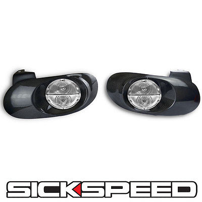 CARBON FIBER TAILLIGHT CONVERSION KIT INSERT FOR MIATA WITH CLEAR LIGH ...