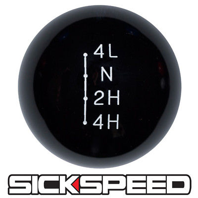 NP205 BLACK OL' SKOOL TRANSFER CASE KNOB FOR 3/8X24 GEAR SHIFTER FOR D ...