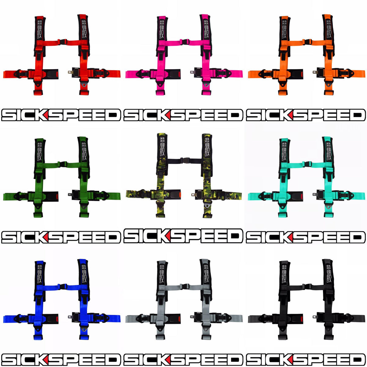 V2 4-POINT 2" NYLON RACING HARNESS – Sickspeed