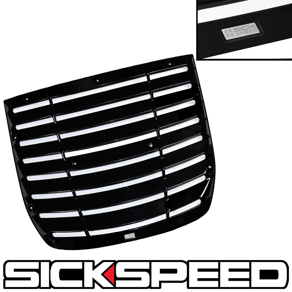 REAR WINDOW LOUVER BODY KIT SHADE VENT COVER SPOILER LIP 370Z FENDER B ...