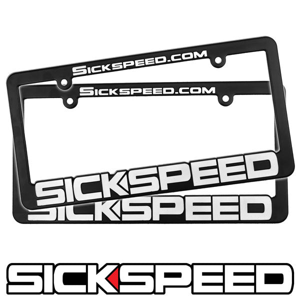 SICKSPEED LOGO LICENSE PLATE FRAME UNIVERSAL – Sickspeed
