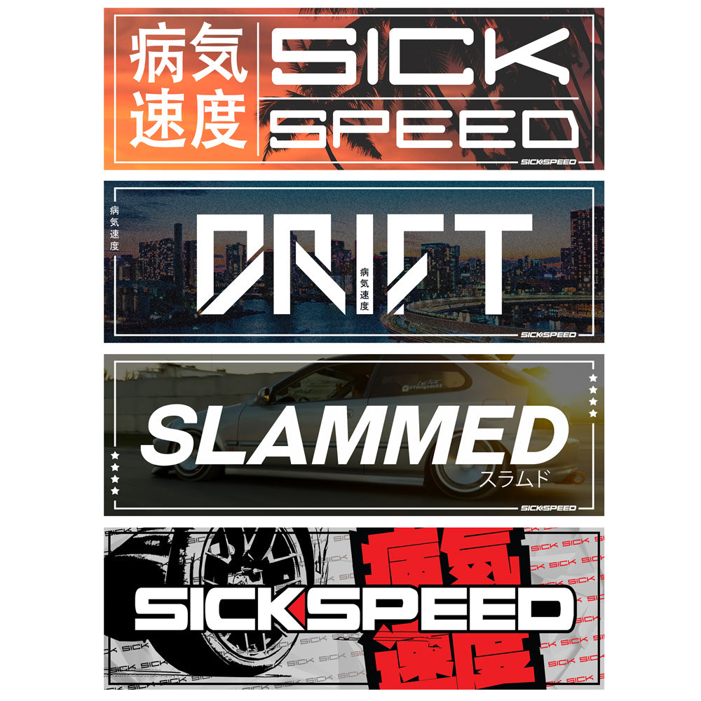 SICKSPEED VINYL BUMPER STICKER UNIVERSAL – Sickspeed