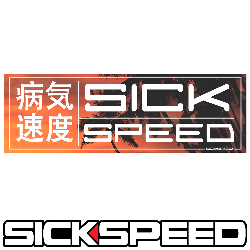 SICKSPEED VINYL BUMPER STICKER UNIVERSAL – Sickspeed