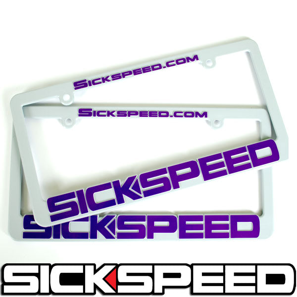 SICKSPEED LOGO LICENSE PLATE FRAME UNIVERSAL – Sickspeed