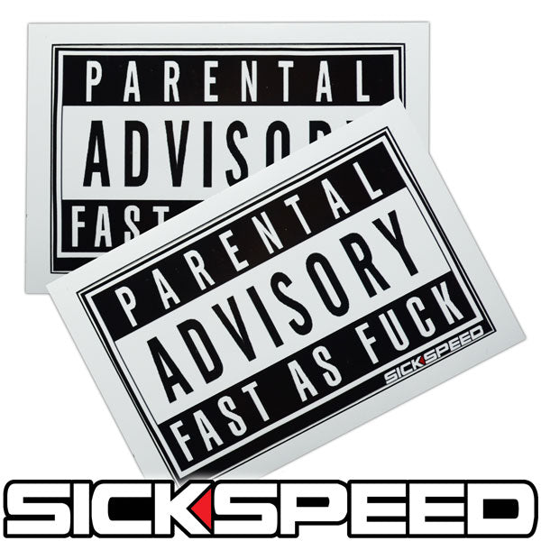 2PC SICKSPEED VINYL PARODY STICKER UNIVERSAL – Sickspeed