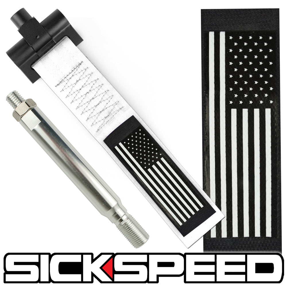 SCREW MOUNT HIGH STRENGTH RACING TOW STRAP WITH INTERCHANGEABLE FLAGS ...